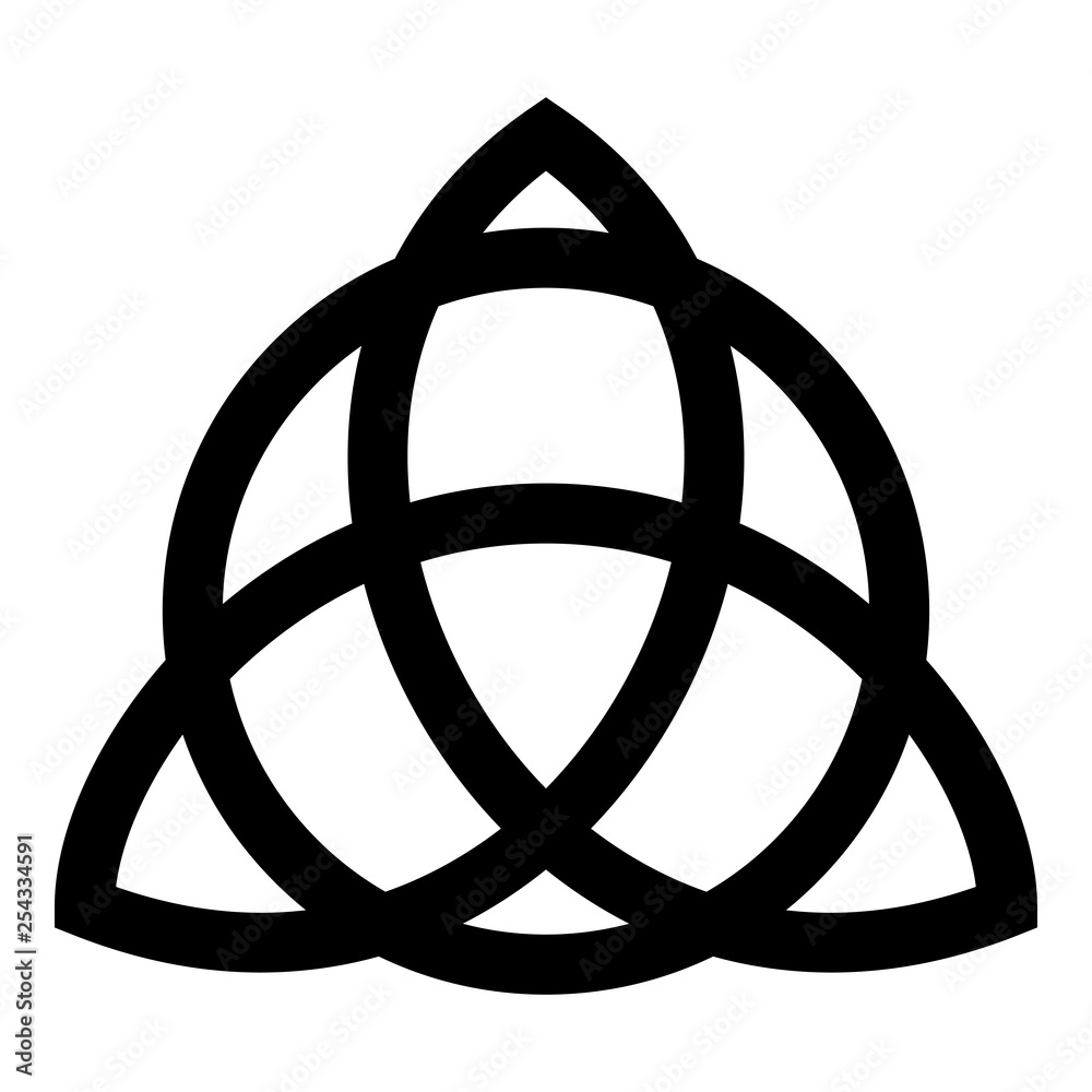 Trikvetr Knot With Circle Power Of Three Viking Symbol Tribal For Trikvetr Knot With Circle Power Of Three Viking Symbol Tribal For