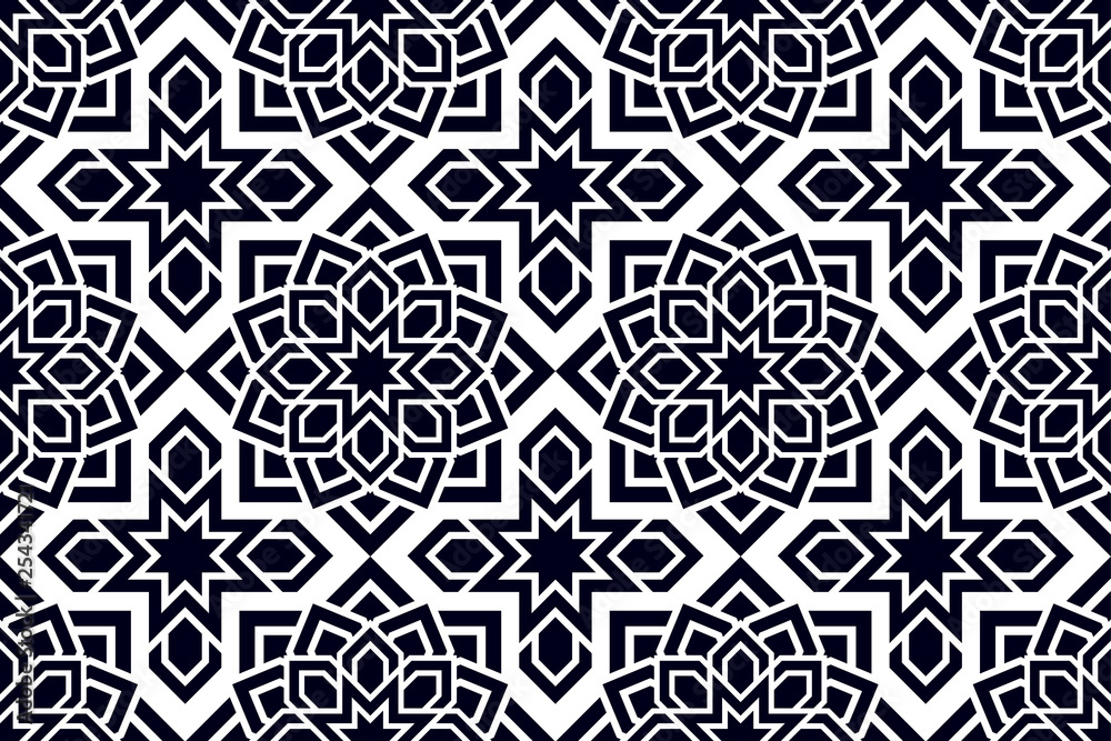 Eastern seamless pattern. Arabic repeated background. Traditional ...