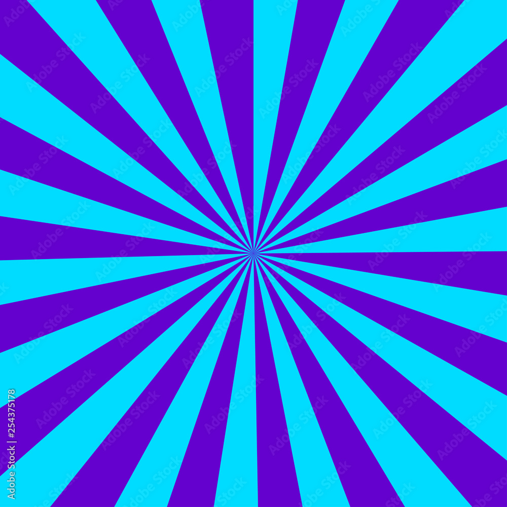 Sun rays background. Sunburst vector. Blue sun sunburst. Sun rays Stock ...