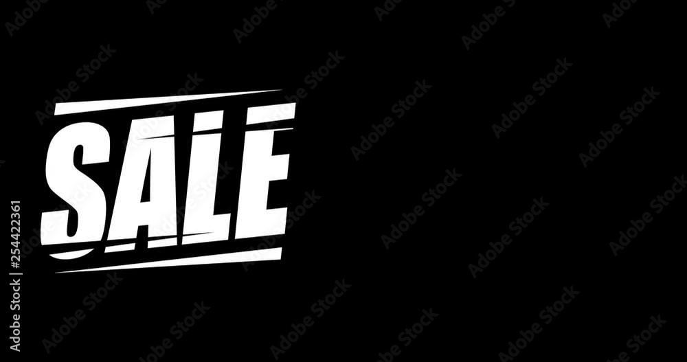 Mockup logo Sale on black background video 4k Stock Video | Adobe Stock