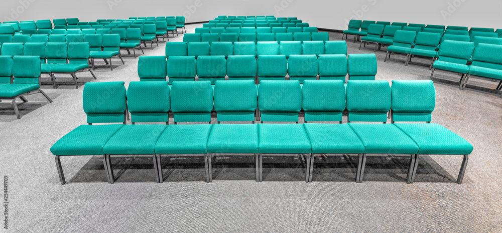 Meeting Room Full of Empty Chairs Stock Photo | Adobe Stock