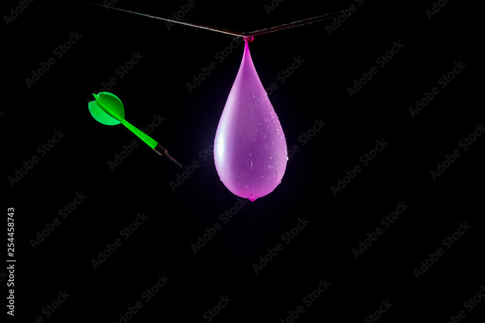 Amazing explosion big water color balloon bomb with splash water on ...