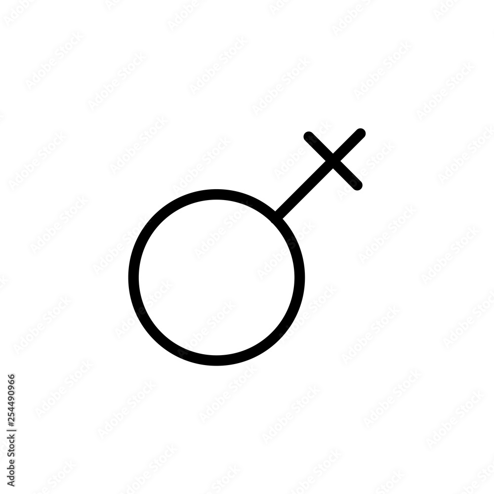 Gender symbol. Venus symbol. The symbol for a female organism or woman ...