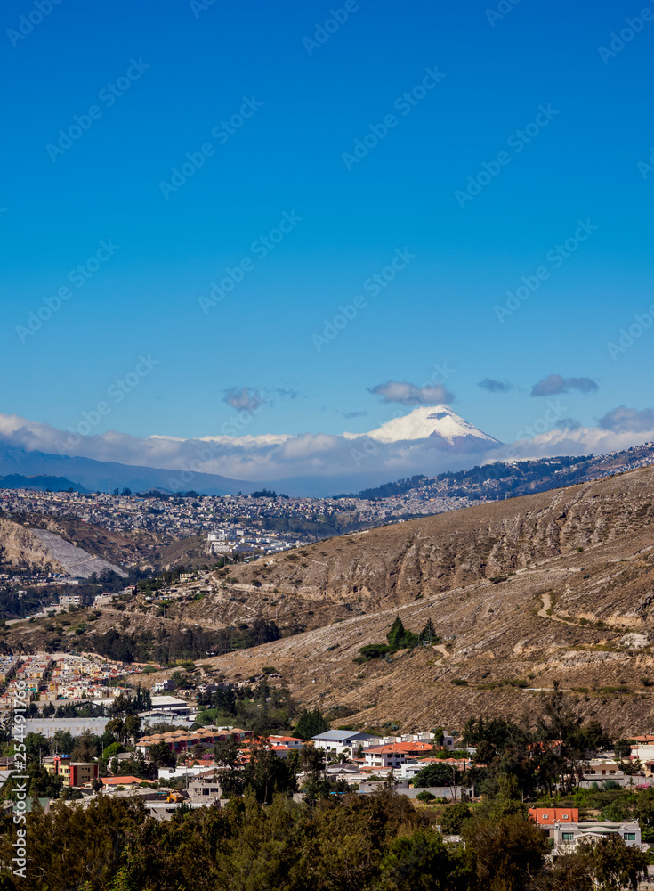 Landscape seen from Monument to the Equator, Ciudad Mitad del Mundo ...
