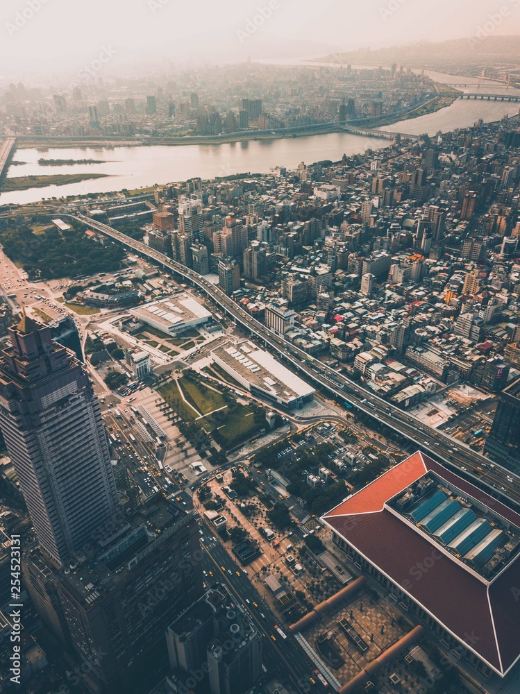 aerial photography of cityscape Stock Photo | Adobe Stock