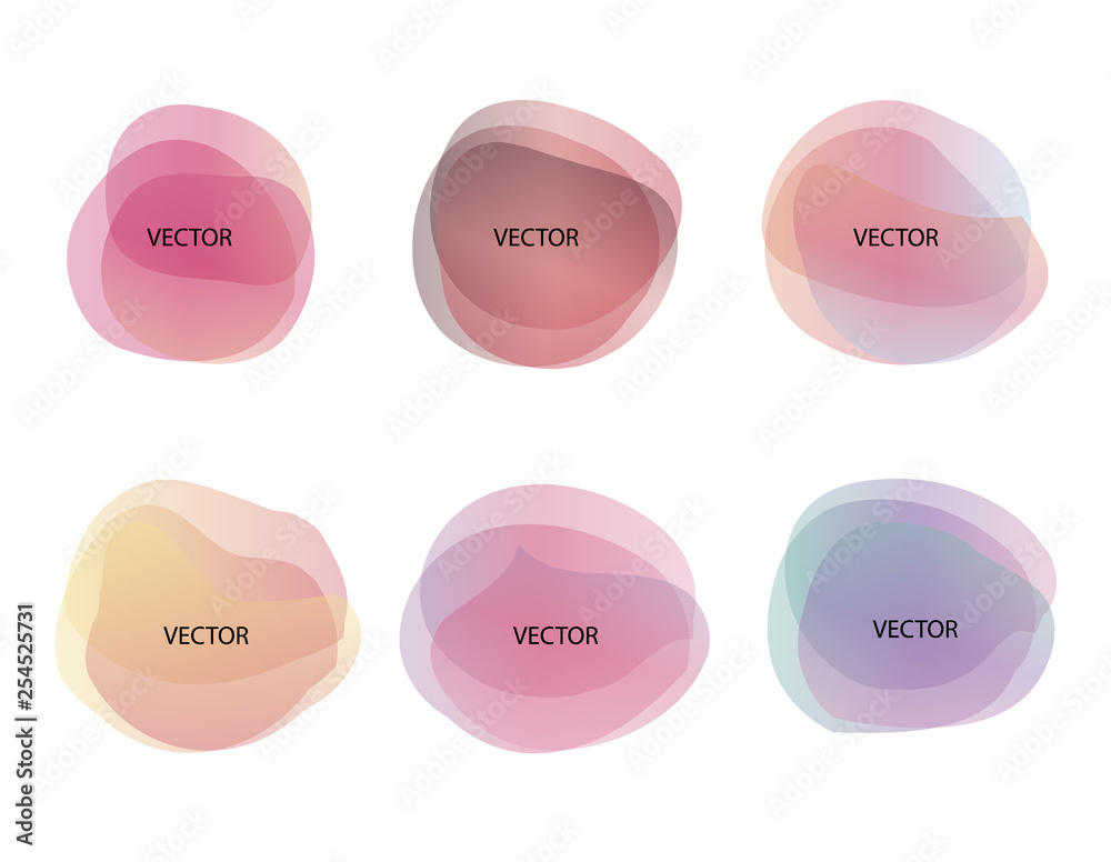 Abstract blur shapes color gradient iridescent colors effect soft ...