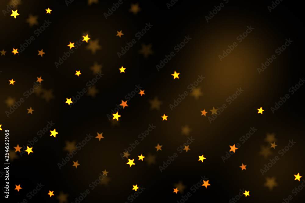 Gold stars bokeh overlay, stars photo overlay, abstract background ...