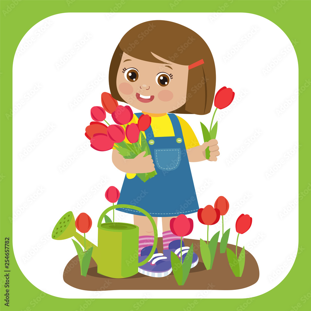 Flower Girl Cartoon Pic | Best Flower Site