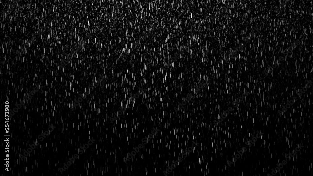 Rain with No Wind Overlay Loops. Wide Camera Angle. Heavy and Light ...