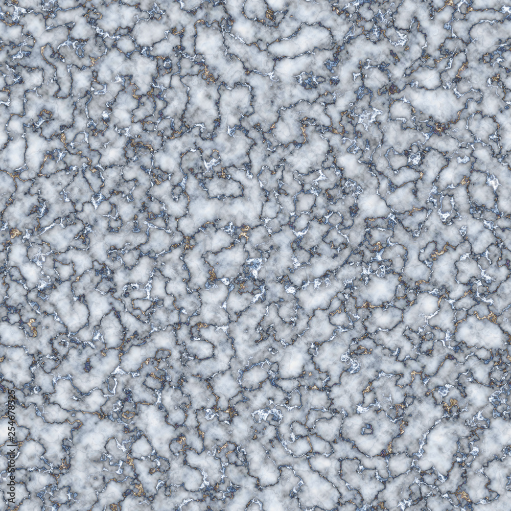 ภาพประกอบสต็อก Beautiful white cloudy marble texture. Seamless drawn ...