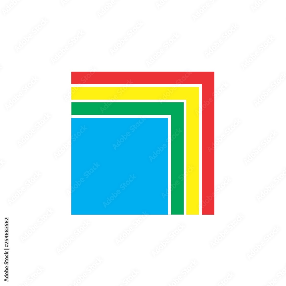 Square logo design Stock Vector | Adobe Stock
