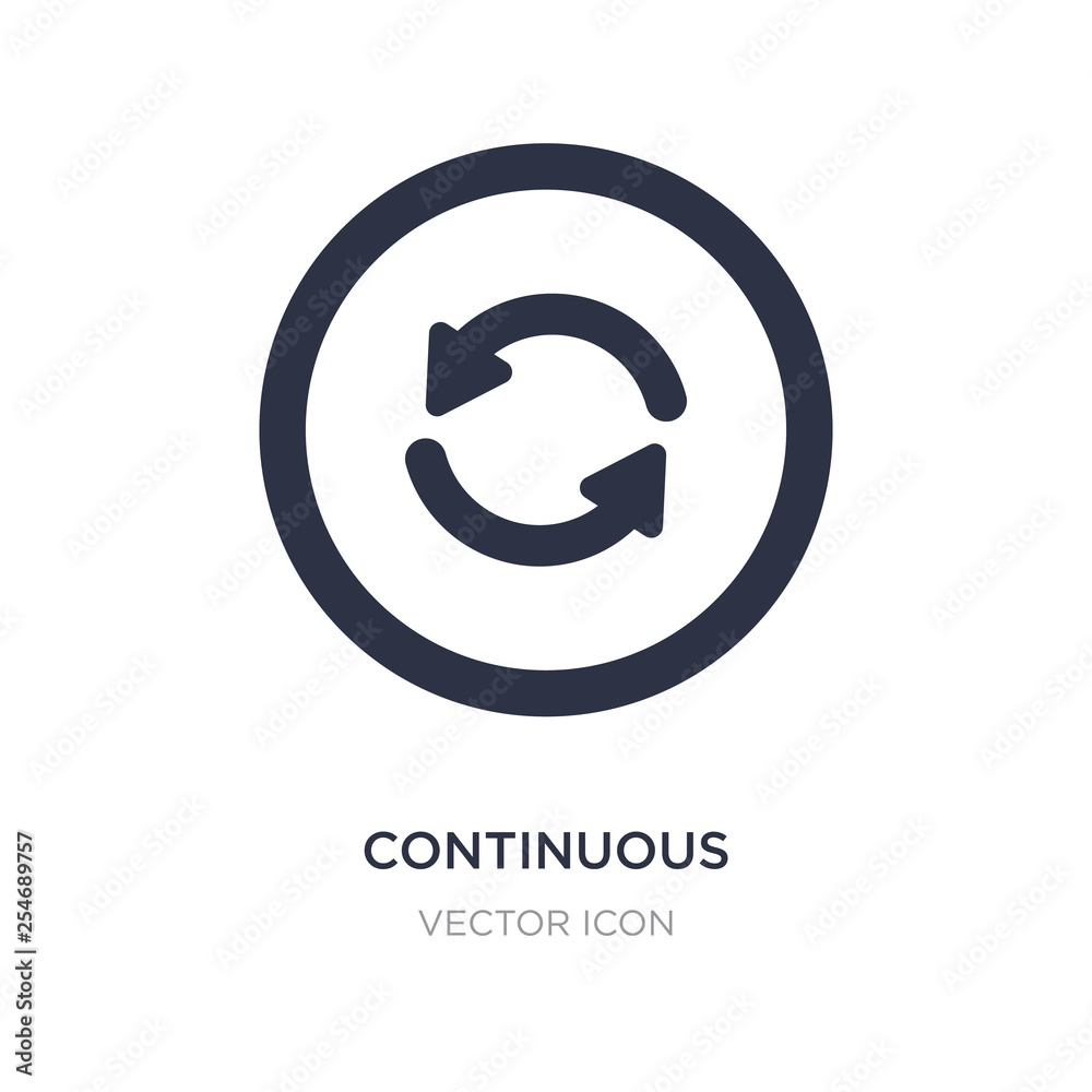 continuous icon on white background. Simple element illustration from ...