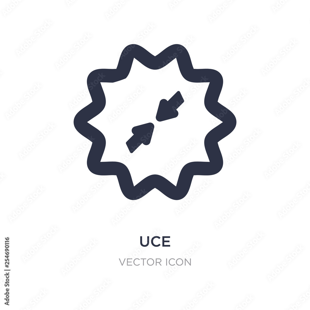 uce icon on white background. Simple element illustration from UI concept. Stock Vector | Adobe ...