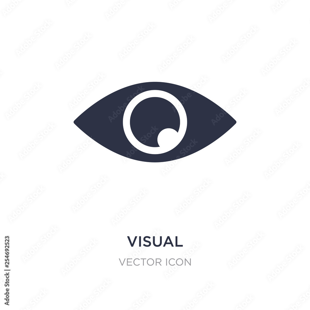 visual icon on white background. Simple element illustration from UI ...
