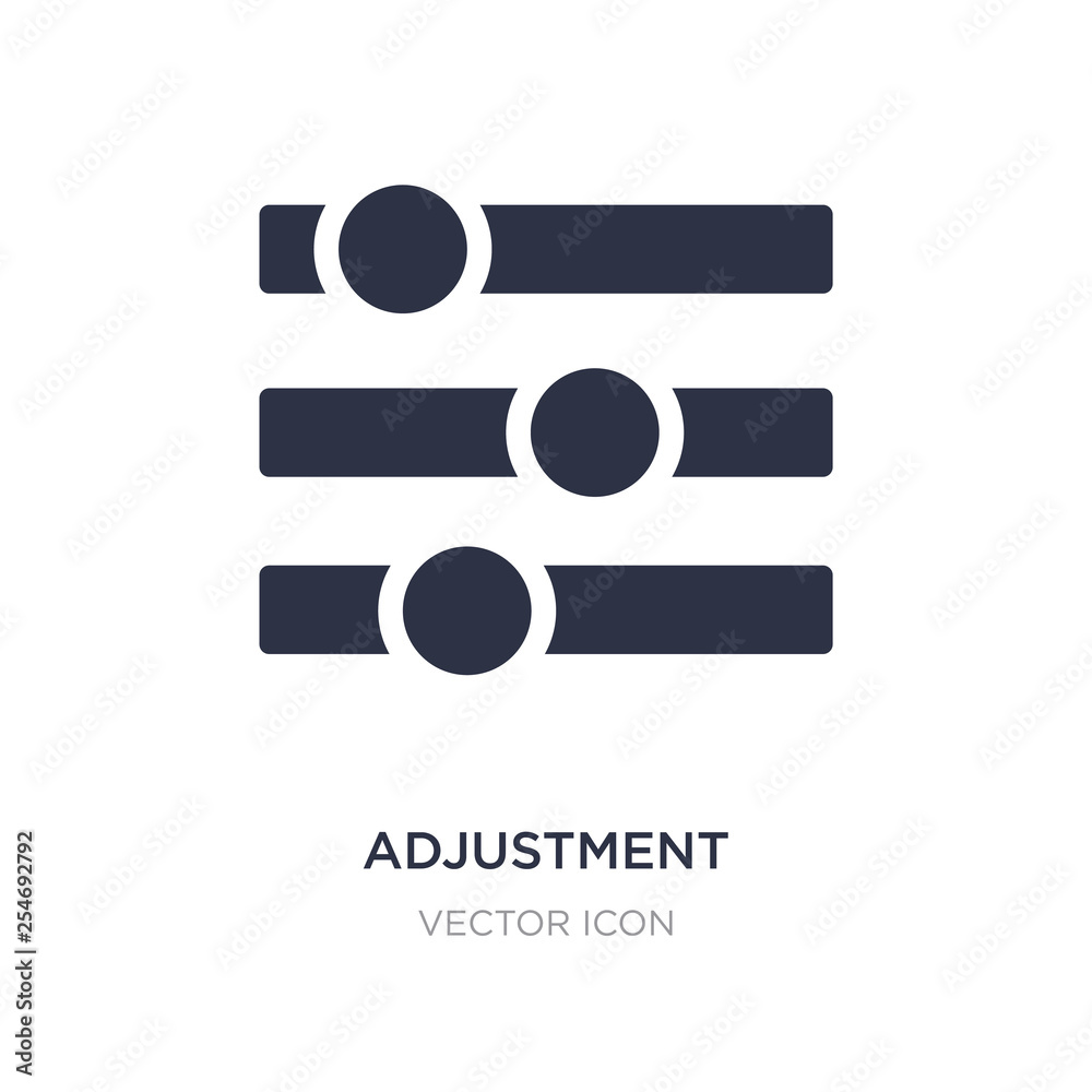 adjustment icon on white background. Simple element illustration from ...
