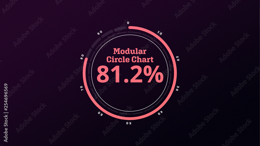 Modular Circle Chart Infographic Stock Template | Adobe Stock