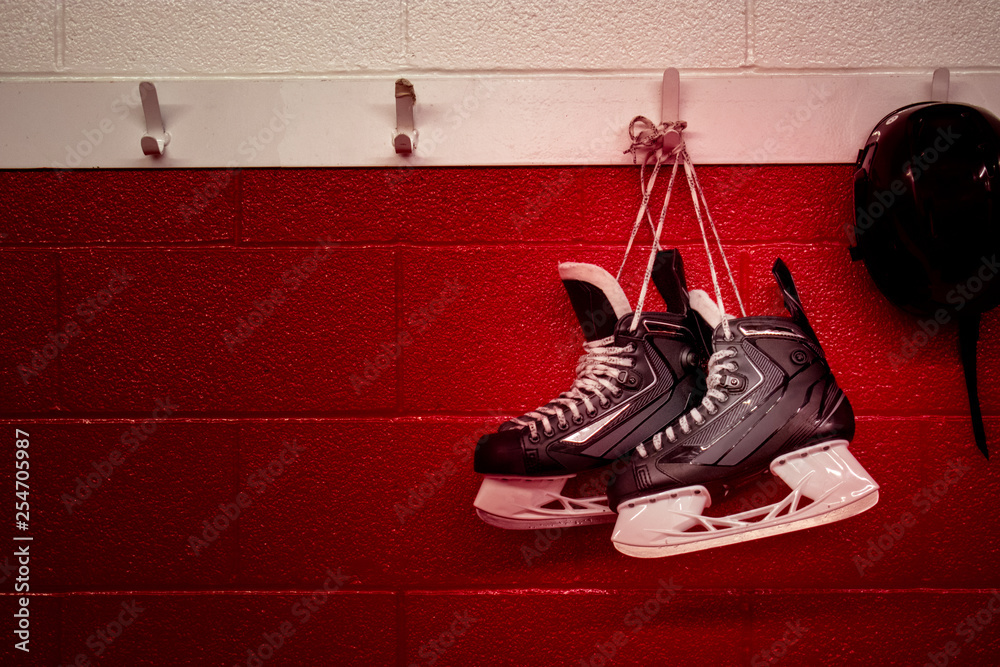 Hockey Skates Hanging