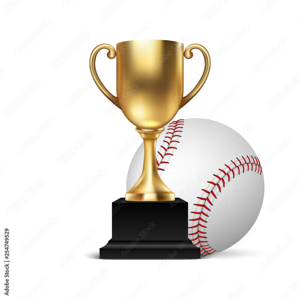 Baseball Championship Trophy Clipart