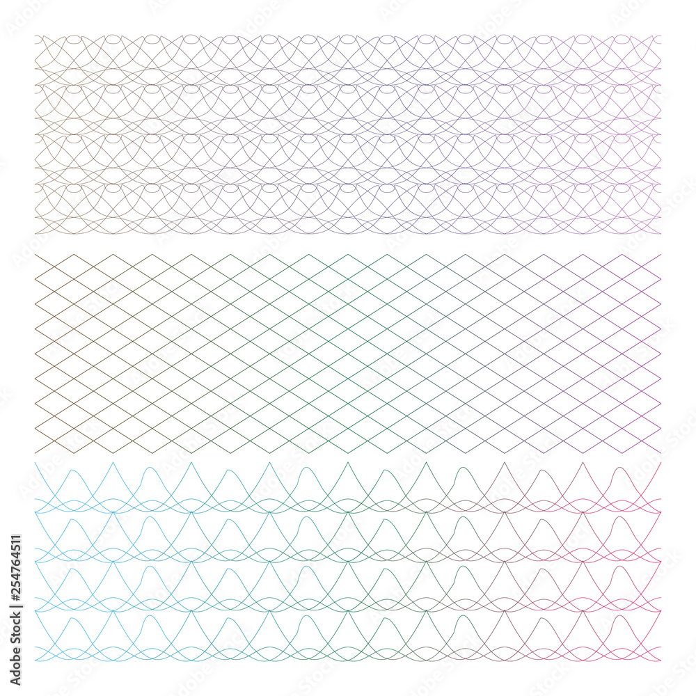 Guilloche background watermark for security papers, certificate,diploma ...
