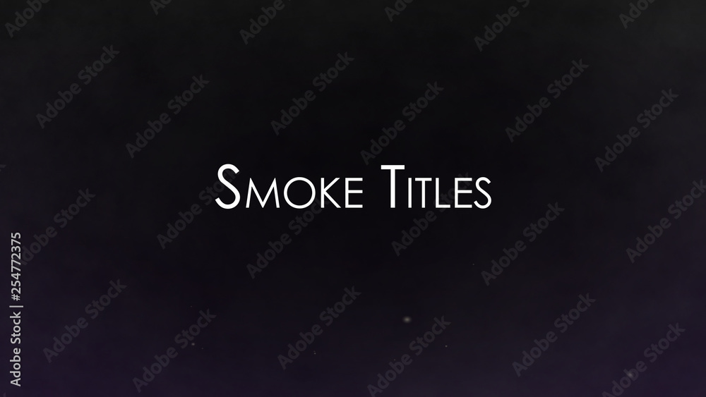 Smoke Titles Stock Template | Adobe Stock