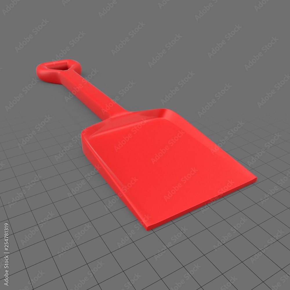 Beach shovel Stock 3D asset | Adobe Stock