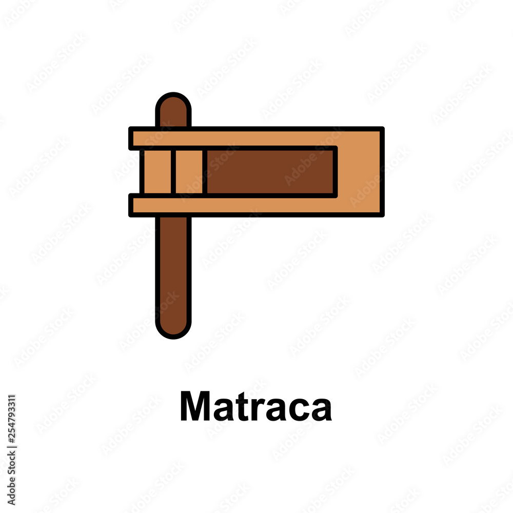 Matraca icon. Element of Cinco de Mayo color icon. Premium quality ...