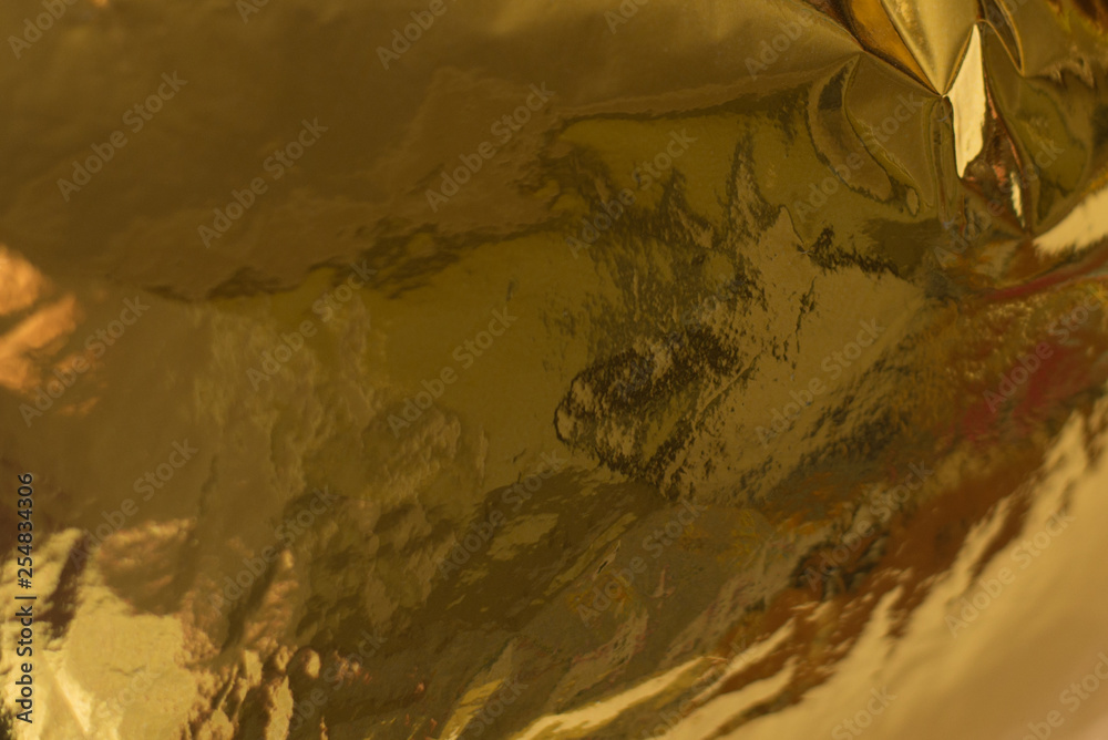 Holographic real gold texture in trendy colors with scratches and ...