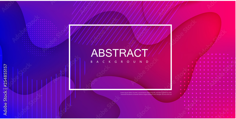 Purple spectrum background with frame and abstract wavy pattern. Stock ...