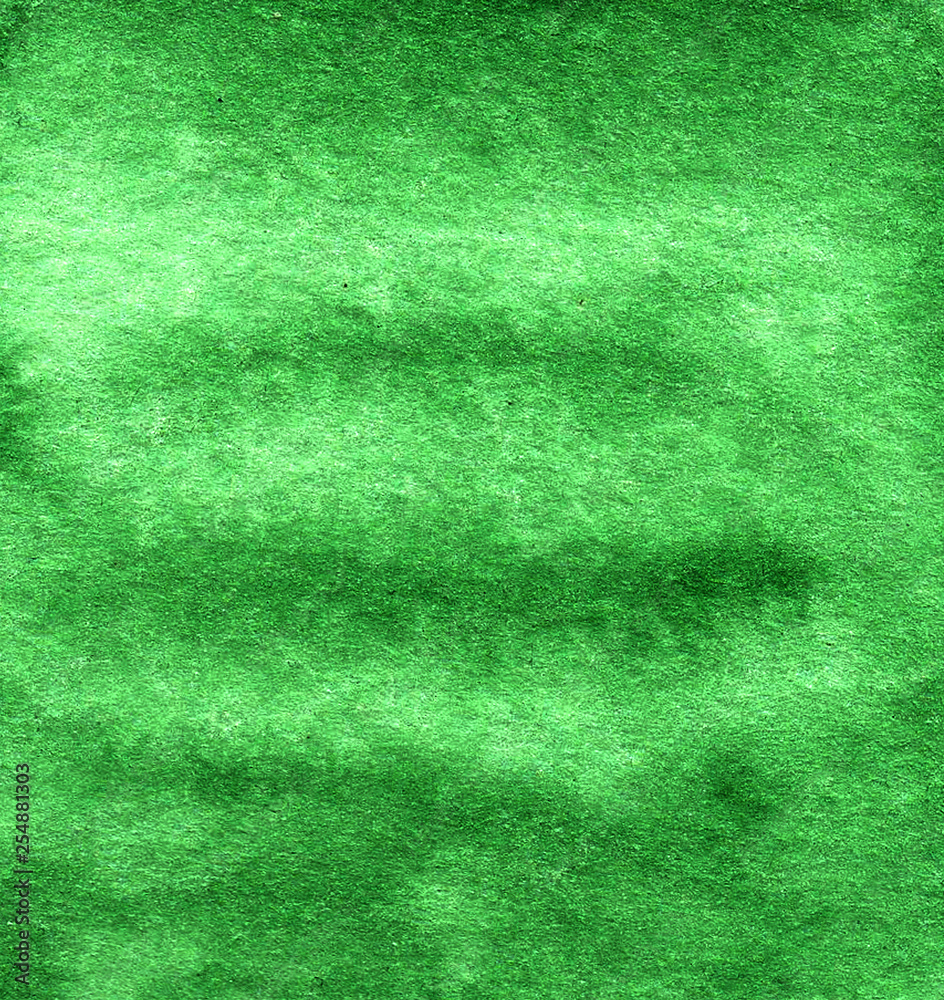 Abstract dark green watercolor background drawn by hand. For banners ...