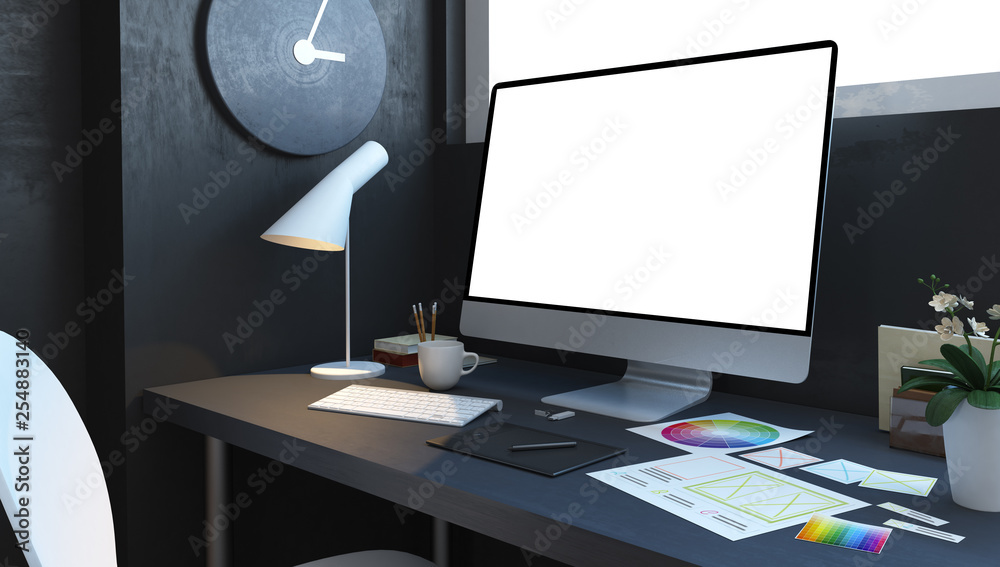 Graphic Designer Workspace