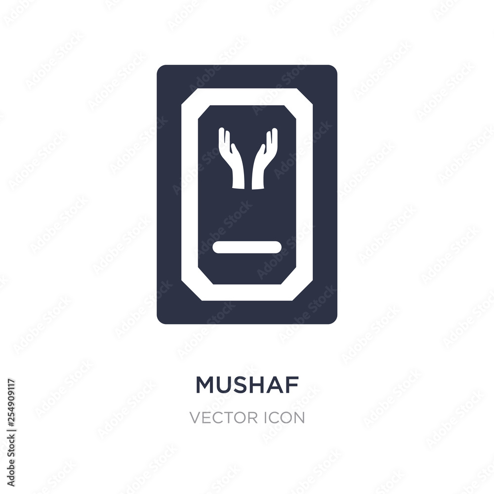mushaf icon on white background. Simple element illustration from ...