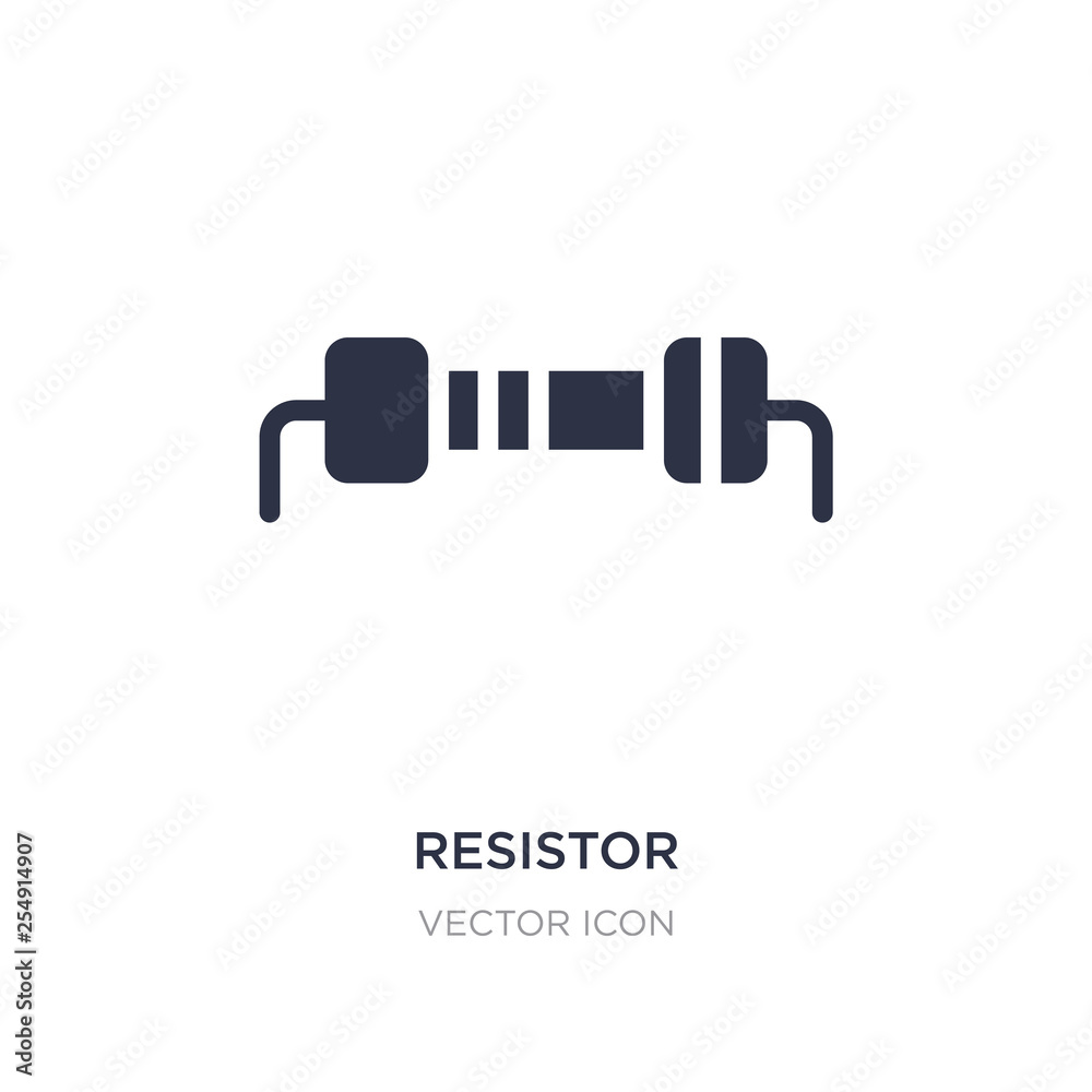resistor icon on white background. Simple element illustration from ...
