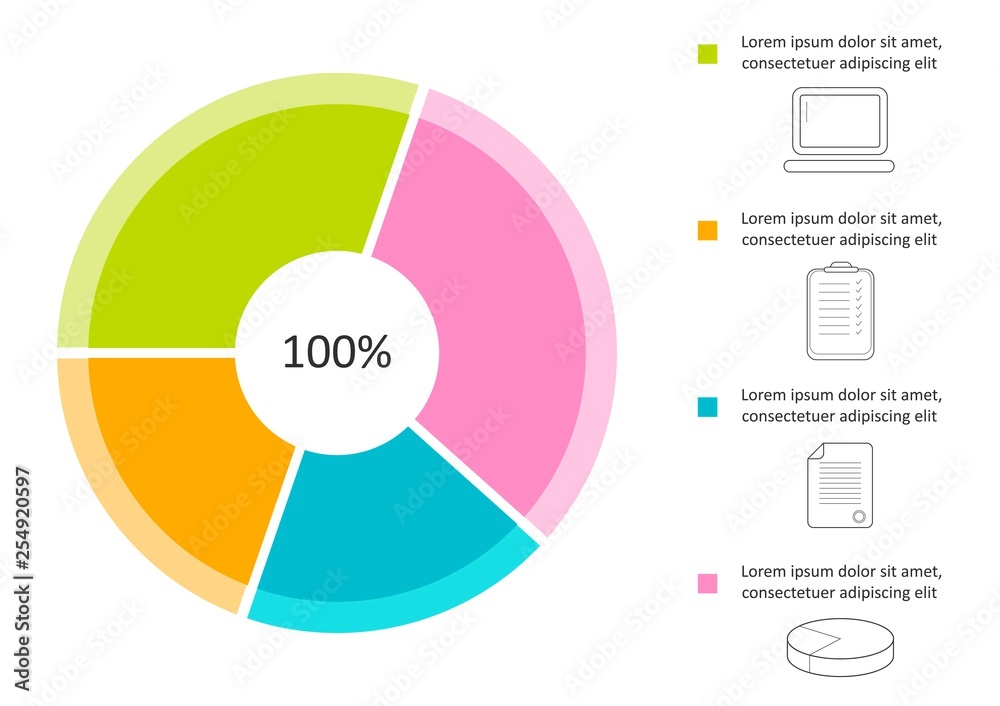 Minimal infographic brochure template. Pages with diagram, graph and ...