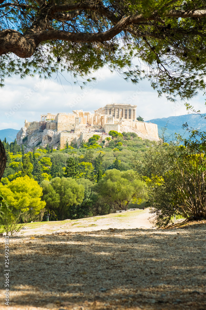 Filopappou Hill View Parthenon Acropolis Athens V Stock Photo | Adobe Stock