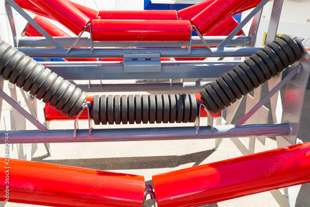 guide rollers for conveyor Stock Photo | Adobe Stock