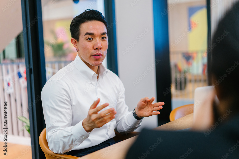 An astonishing Asian Chinese man arranges a social event with his get ...