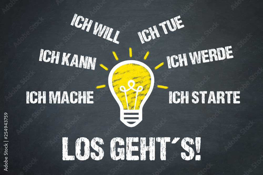 Los geht´s! Stock Illustration | Adobe Stock
