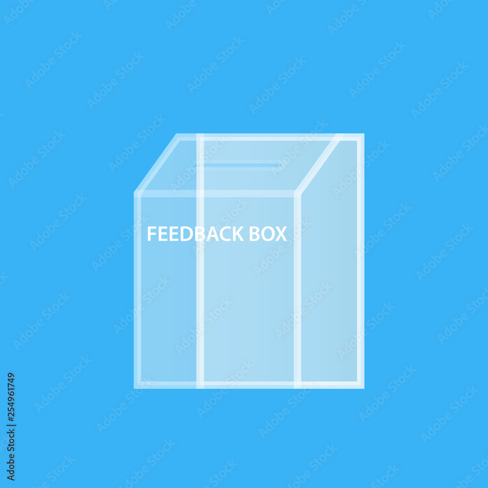Transparent feedback box icon. Clipart image Stock Vector | Adobe Stock