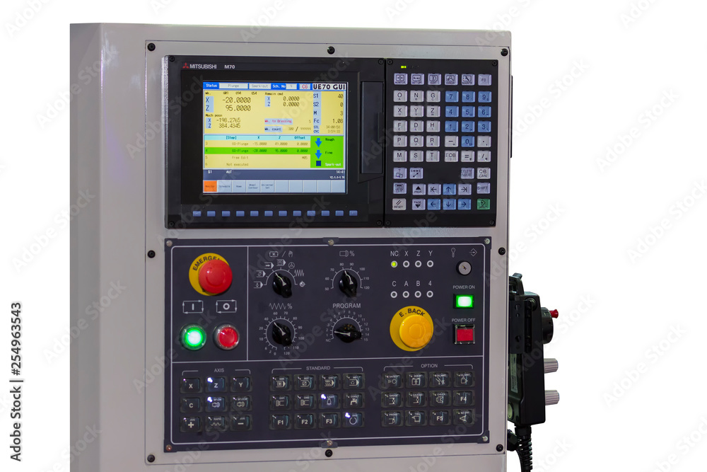 many kind switch & turns dial with monitor of control panel for adjust ...