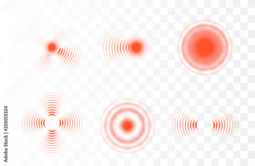 Sonar wave sign. Vector illustration. Radar icons Stock Vector | Adobe ...