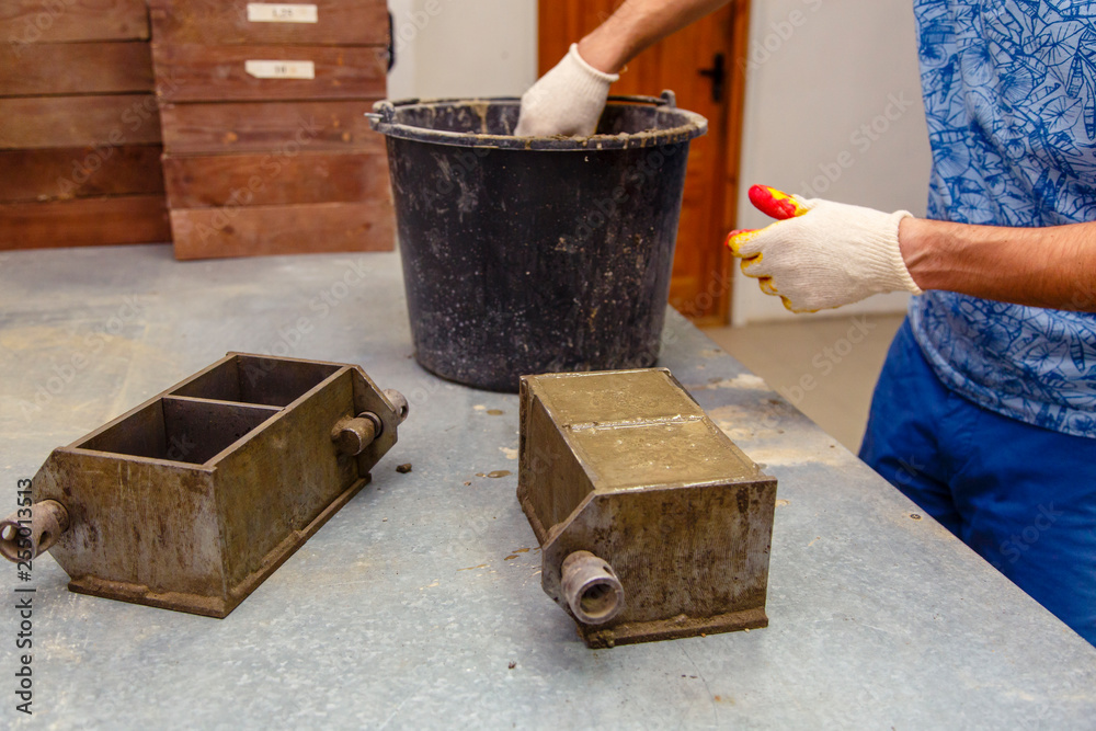 Sampling to determine the strength and other parameters of the concrete ...