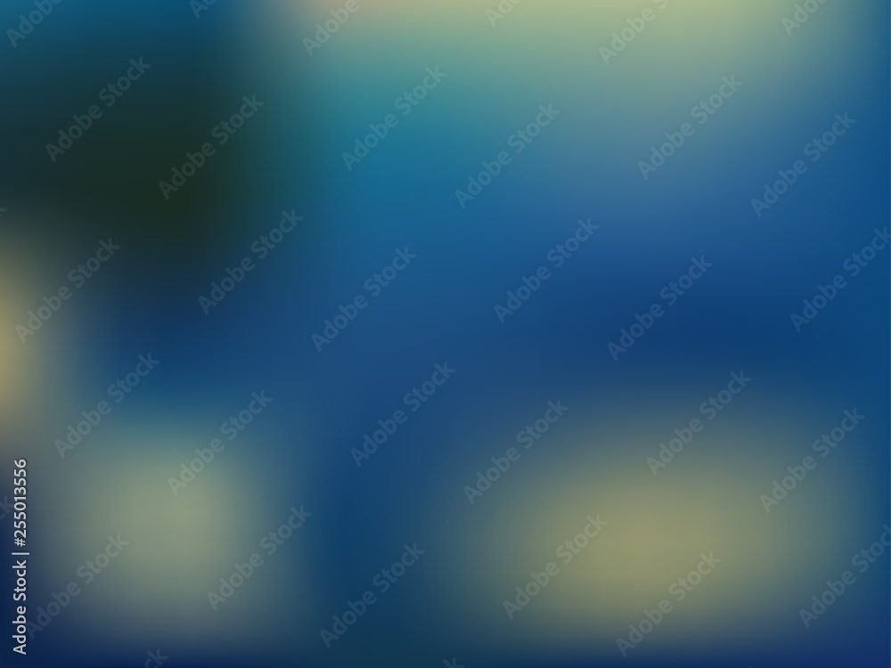 Abstract ocean aqua gradient background. Blue blur water backdrop ...