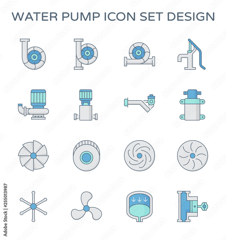 water pump icon เวกเตอร์สต็อก | Adobe Stock