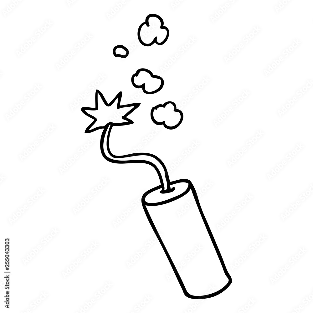 Dynamite Stick Drawing