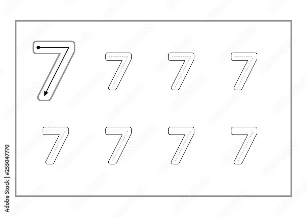 Free handwriting pages for writing numbers Learning numbers, Numbers ...