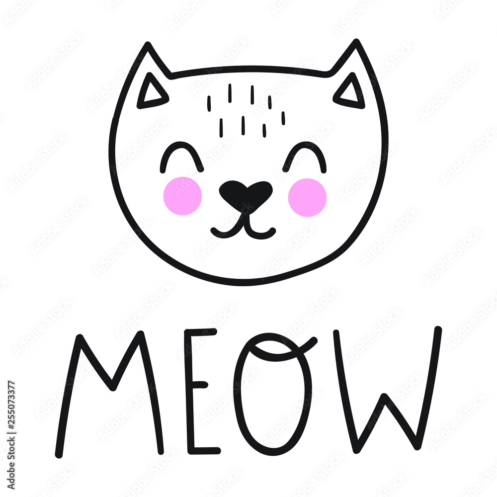 Cat Saying Meow
