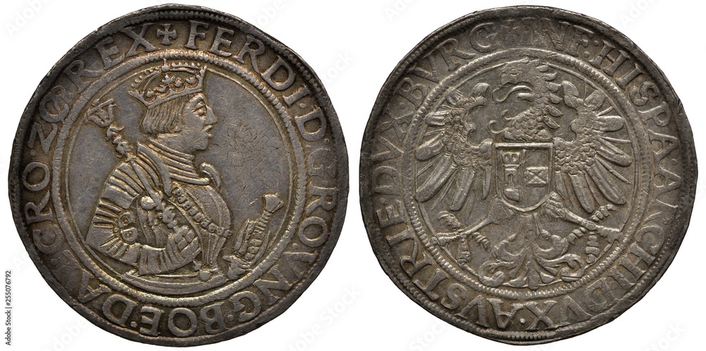 Holy Roman Empire of German Nation silver coin 1 thaler 1546-1555 ...