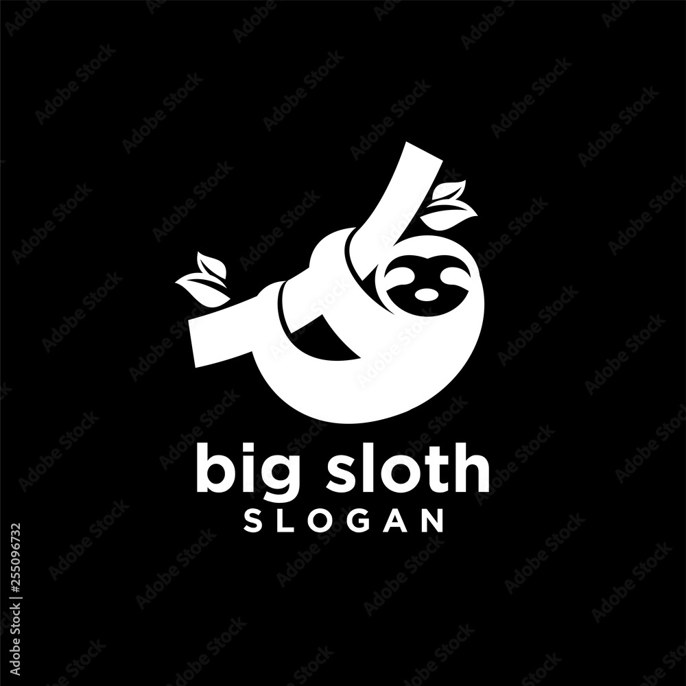 sloth logo icon designs vector illustration symbol template Stock ...