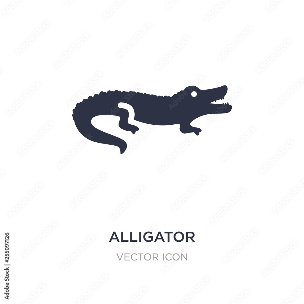 alligator icon on white background. Simple element illustration from ...