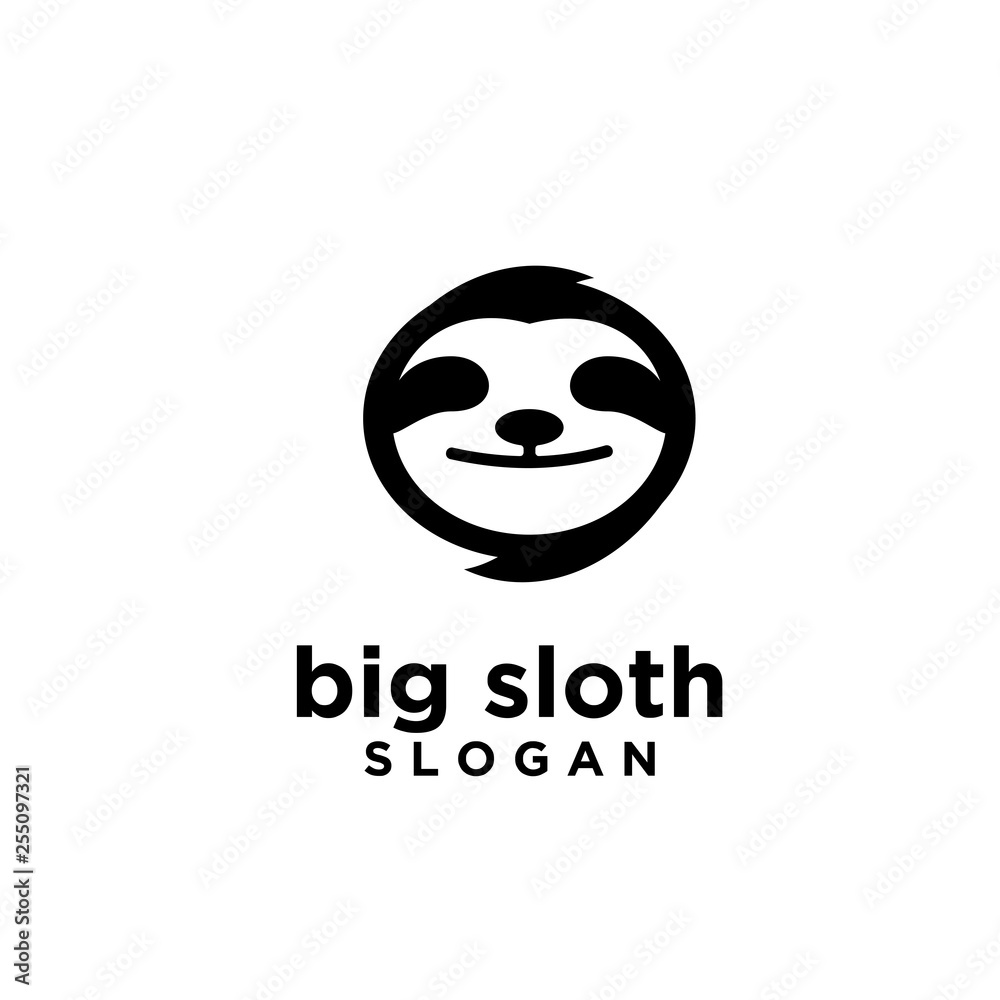 sloth logo icon designs vector illustration symbol template Stock ...